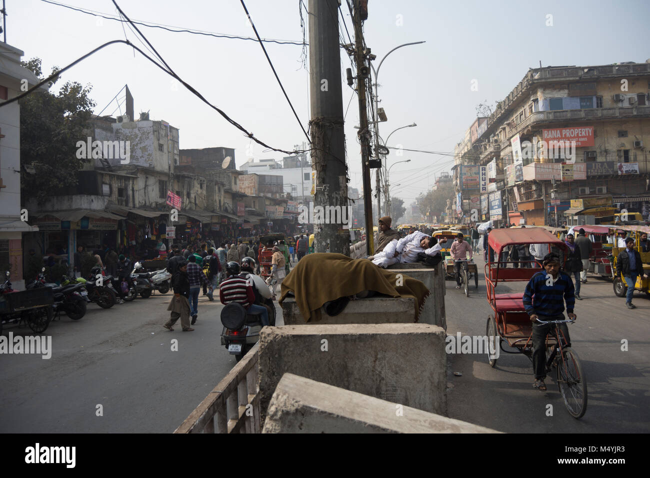 New Delhi streets Stock Photo - Alamy