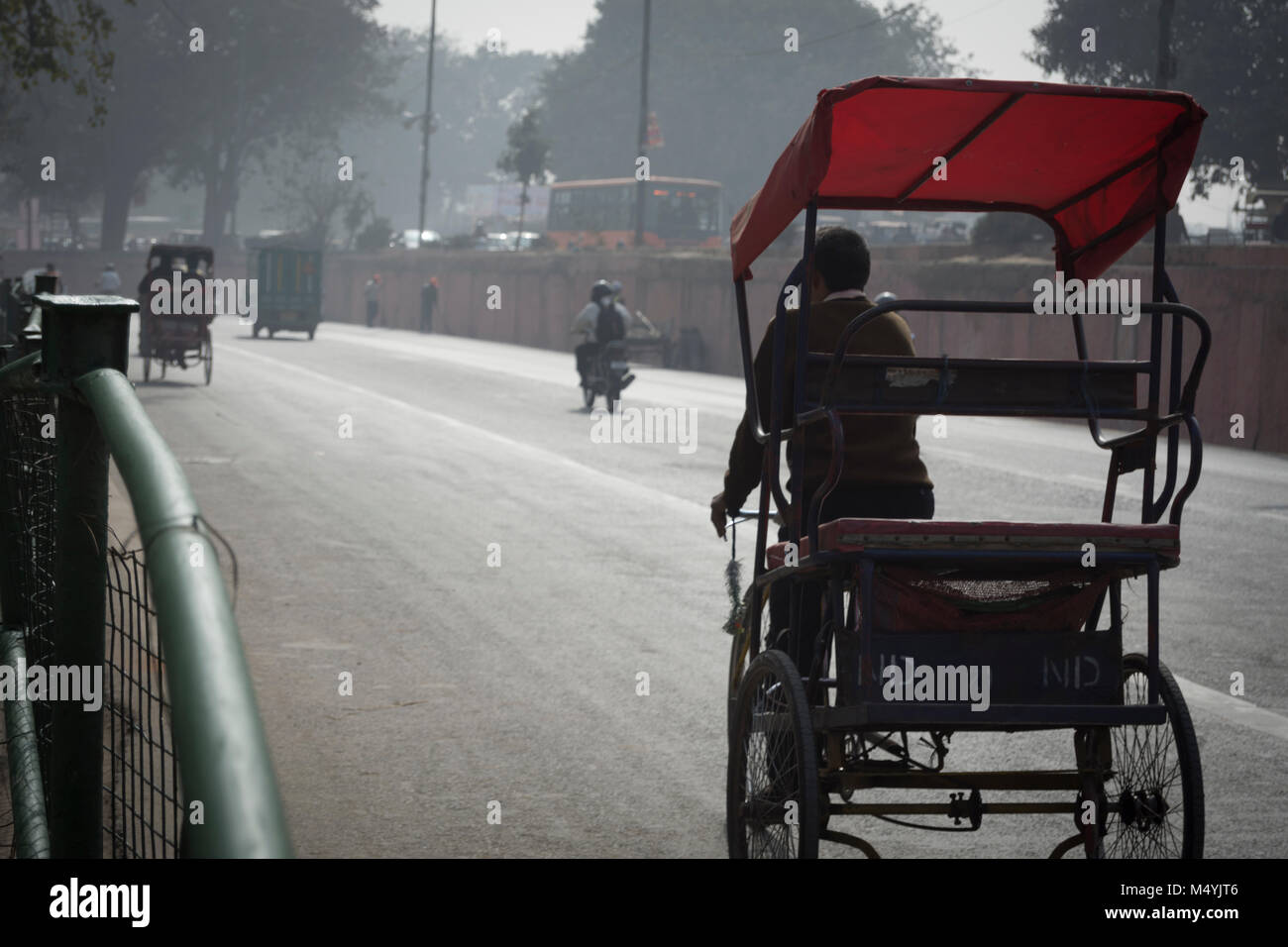 rickshaw in New Delhi Stock Photo - Alamy