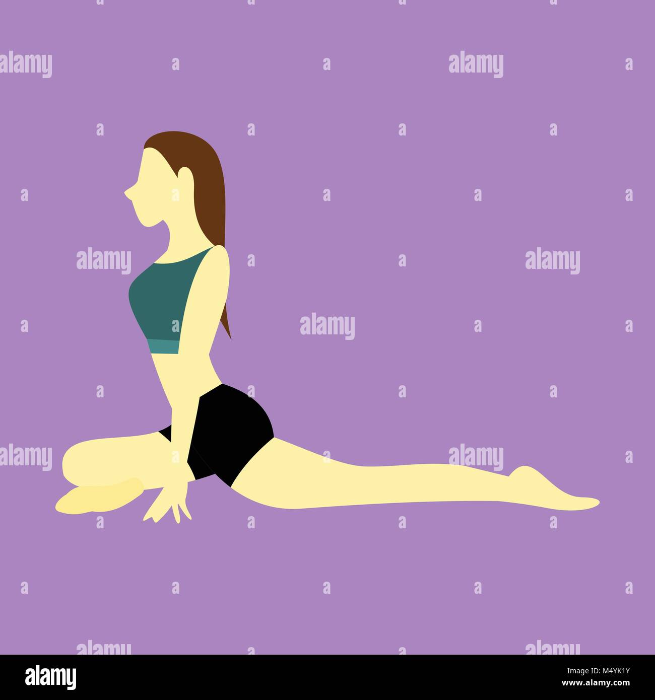 Pigeon posture Stock Vector Images - Alamy