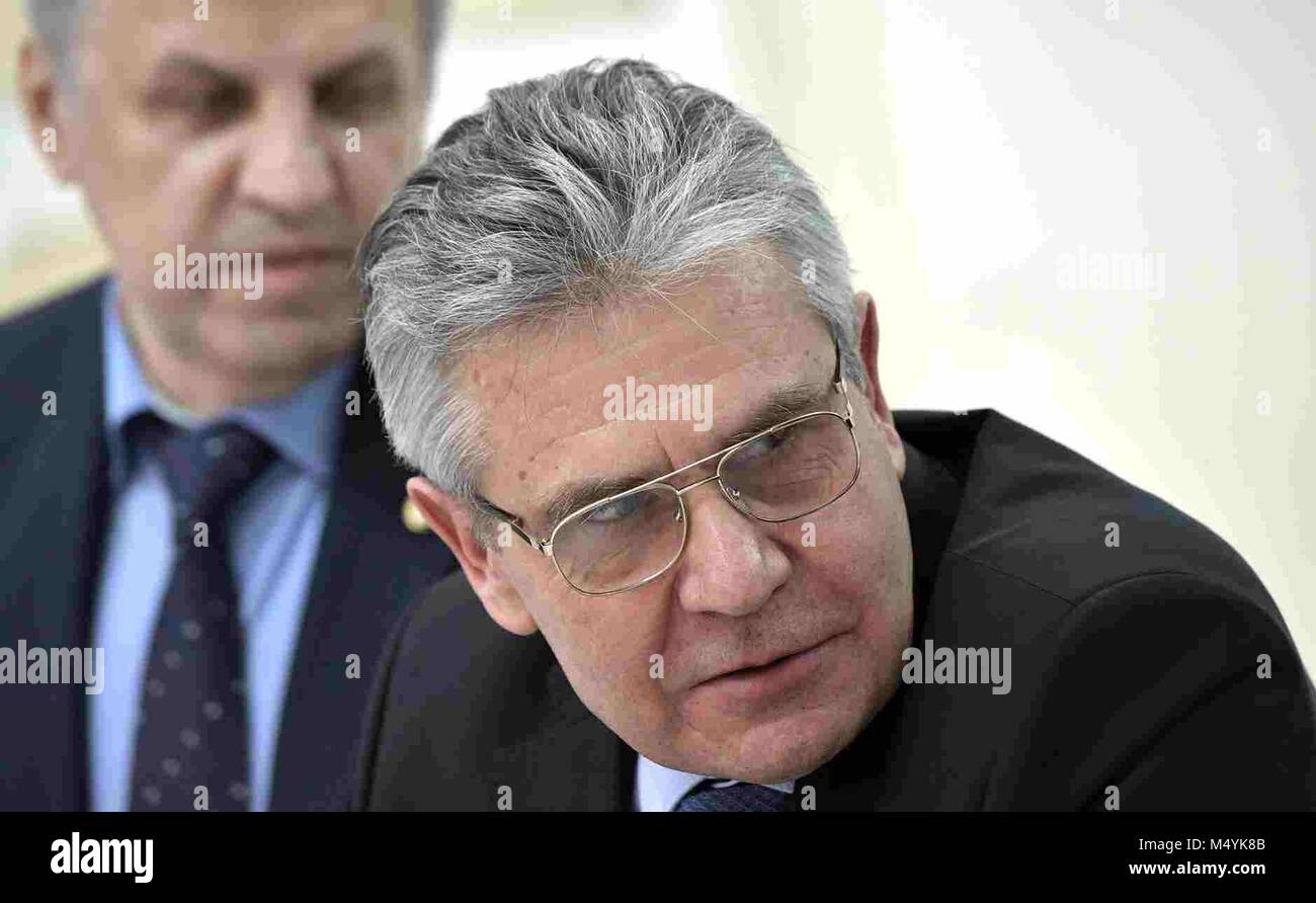 President of the Russian Academy of Sciences Alexander Sergeyev during ...