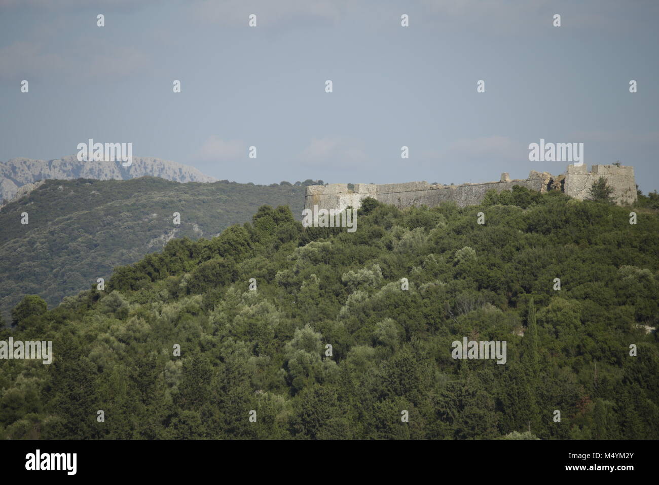 Old Greek Castle in the mountains Stock Photo - Alamy
