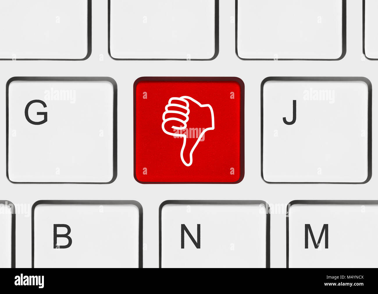 Computer keyboard with thumb key Stock Photo - Alamy