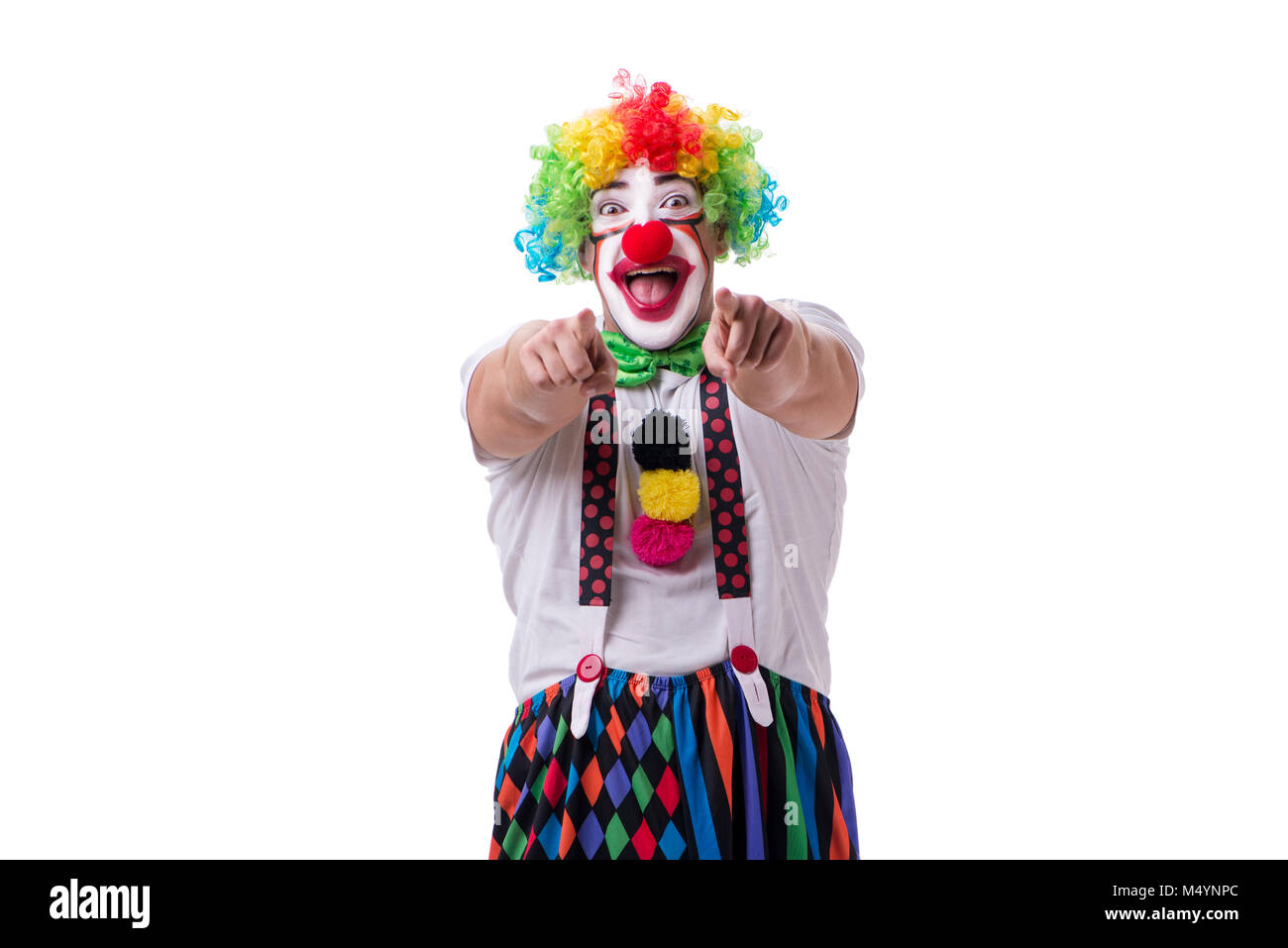 Clown laughing and pointing hi-res stock photography and images - Alamy