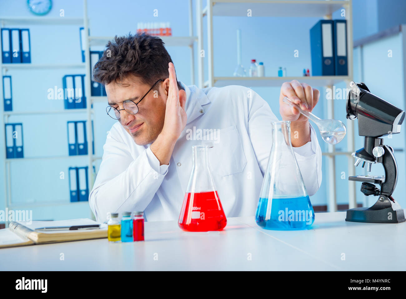 Stirring mixing equipment in laboratory hi-res stock photography and ...
