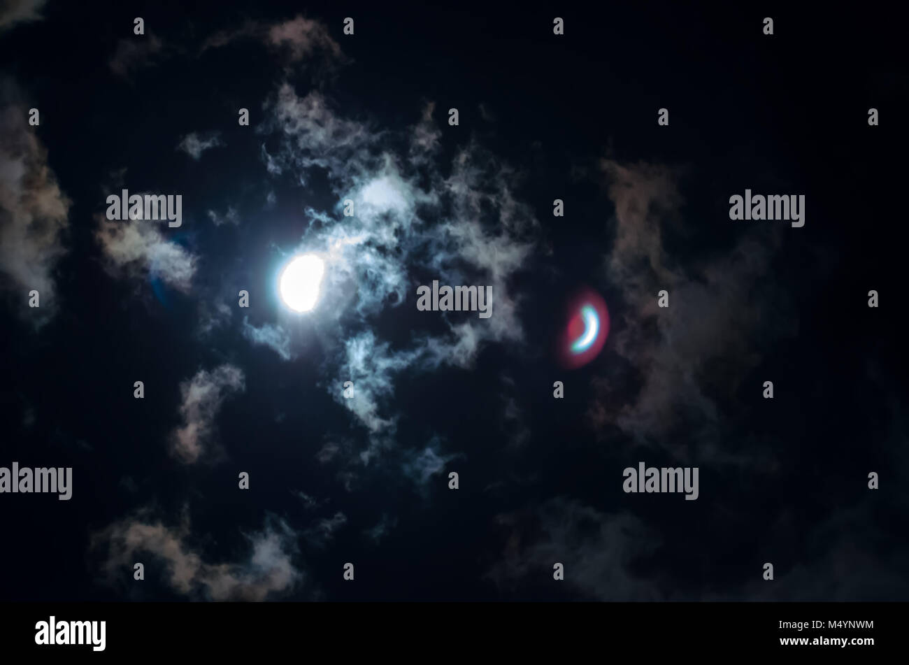 Solar Eclipse 2017 event in South Carolina sky Stock Photo - Alamy