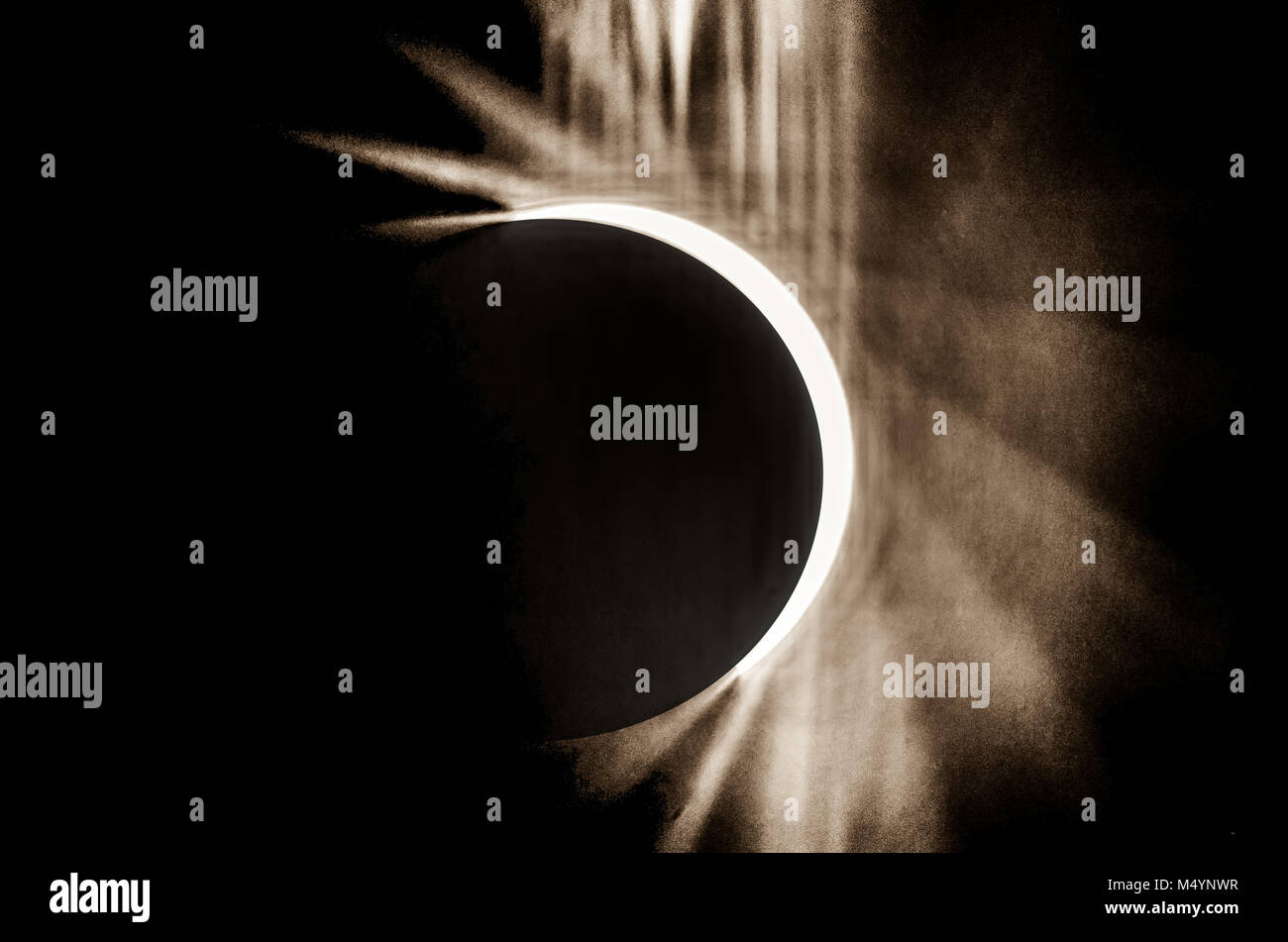 Solar Eclipse 2017 event in South Carolina sky Stock Photo - Alamy