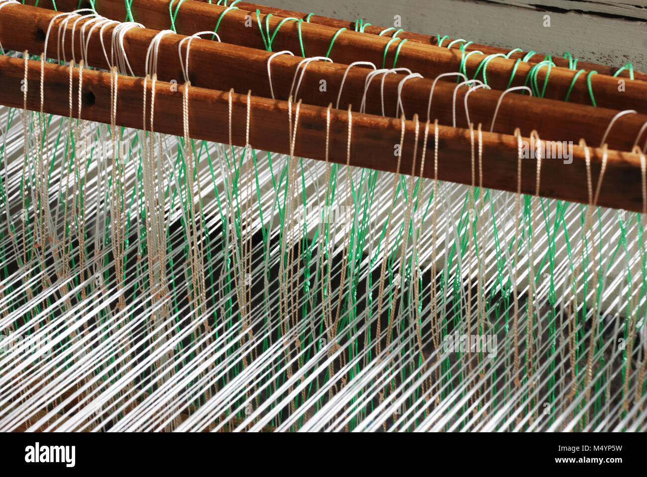 Hand spinning loom hi-res stock photography and images - Alamy