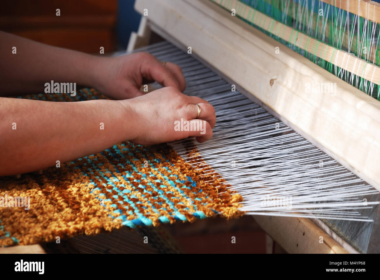 Treadle loom hi-res stock photography and images - Alamy