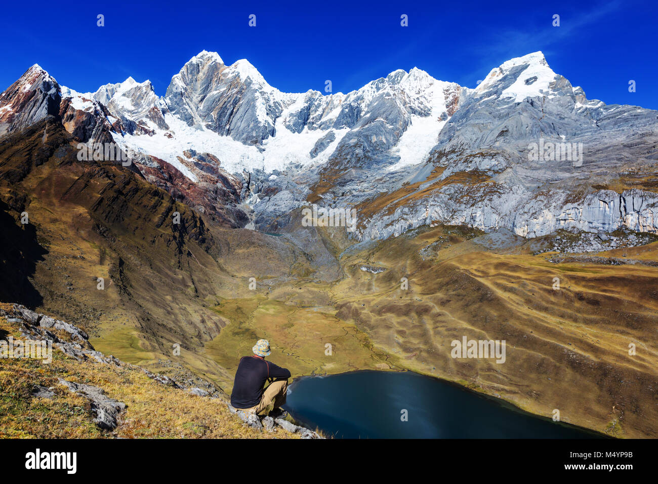 Hike in Peru Stock Photo - Alamy