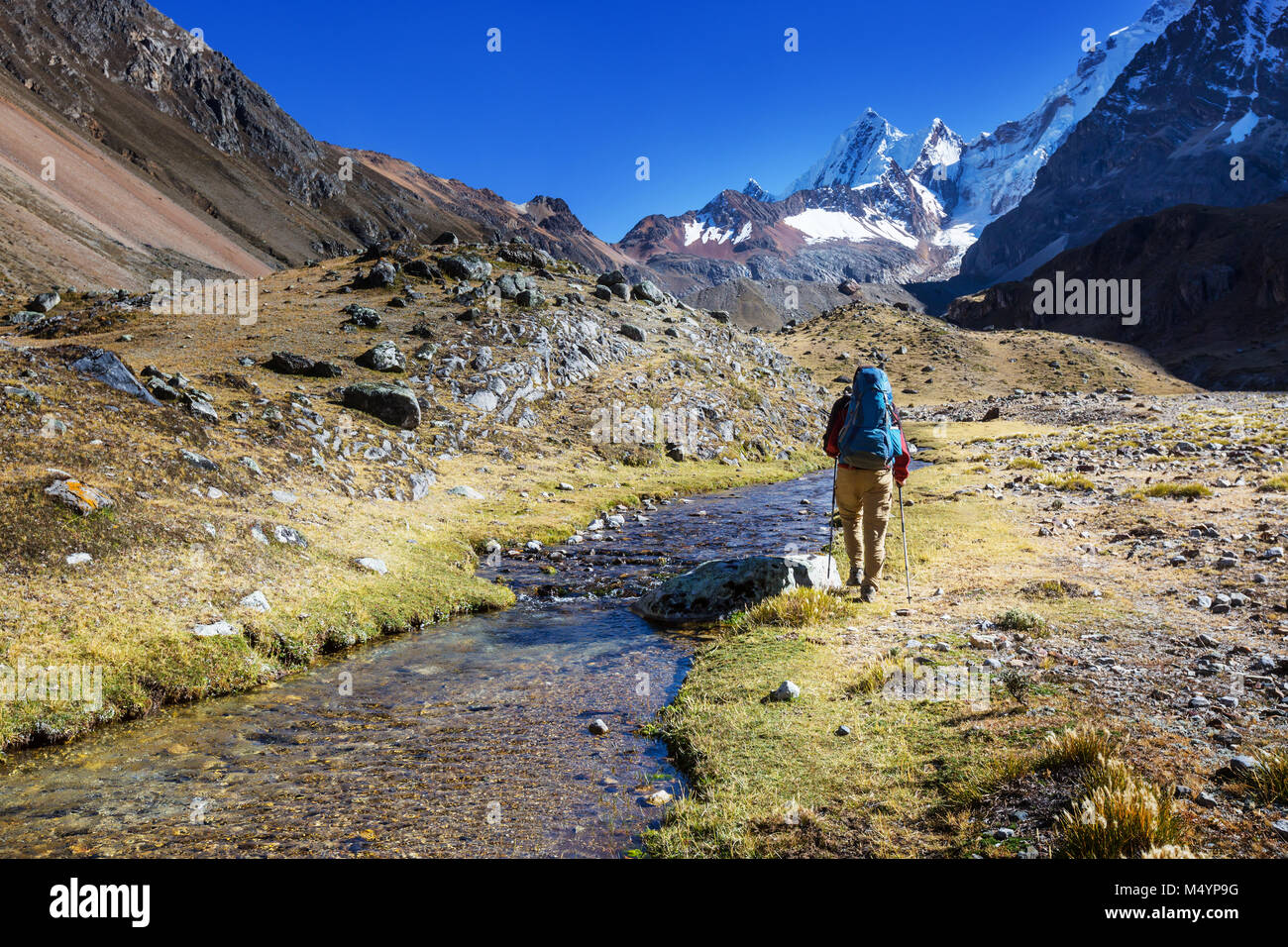 Hike in Peru Stock Photo - Alamy