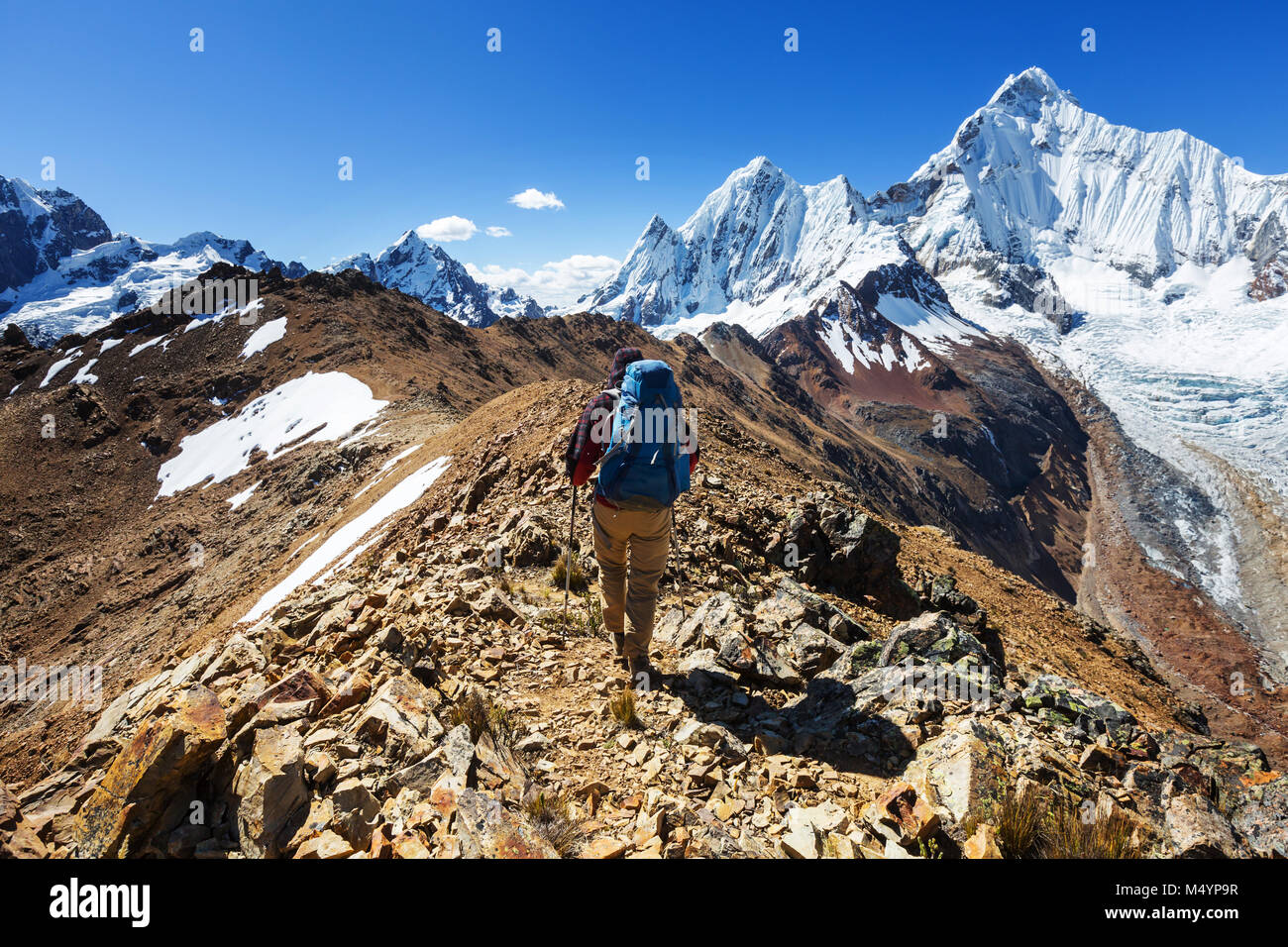Hike in Peru Stock Photo - Alamy