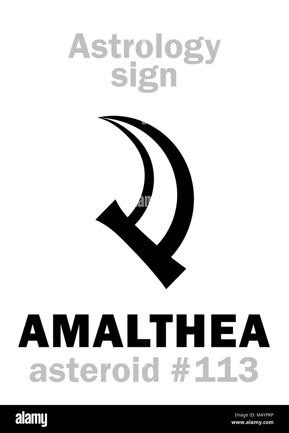 Astrology: asteroid AMALTHEA Stock Photo - Alamy