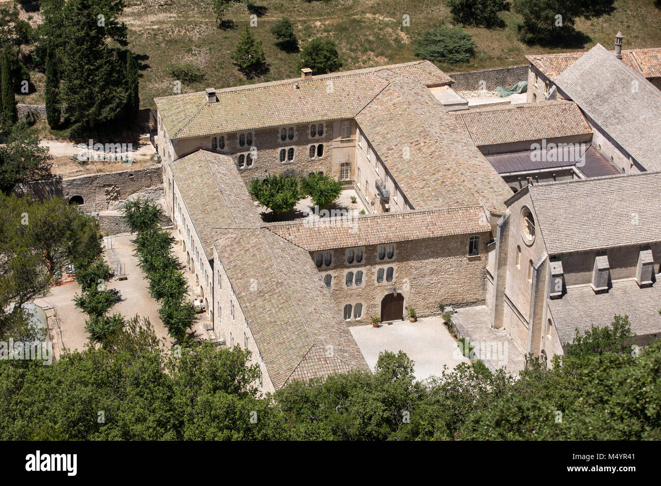 Senanque Abbey or Abbaye Notre-Dame de Senanque near Gordes in Provence ...