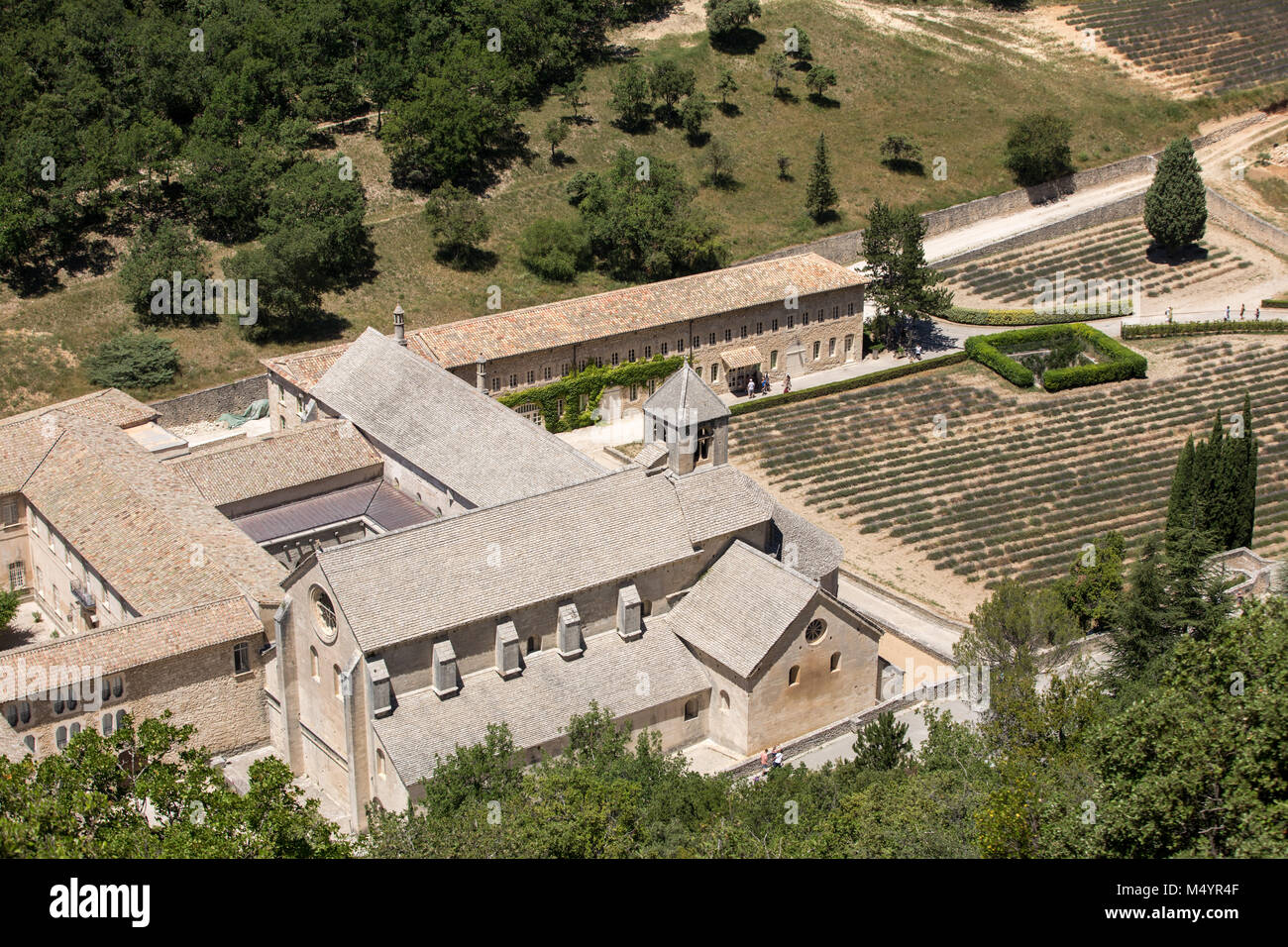 Senanque Abbey or Abbaye Notre-Dame de Senanque near Gordes in Provence ...