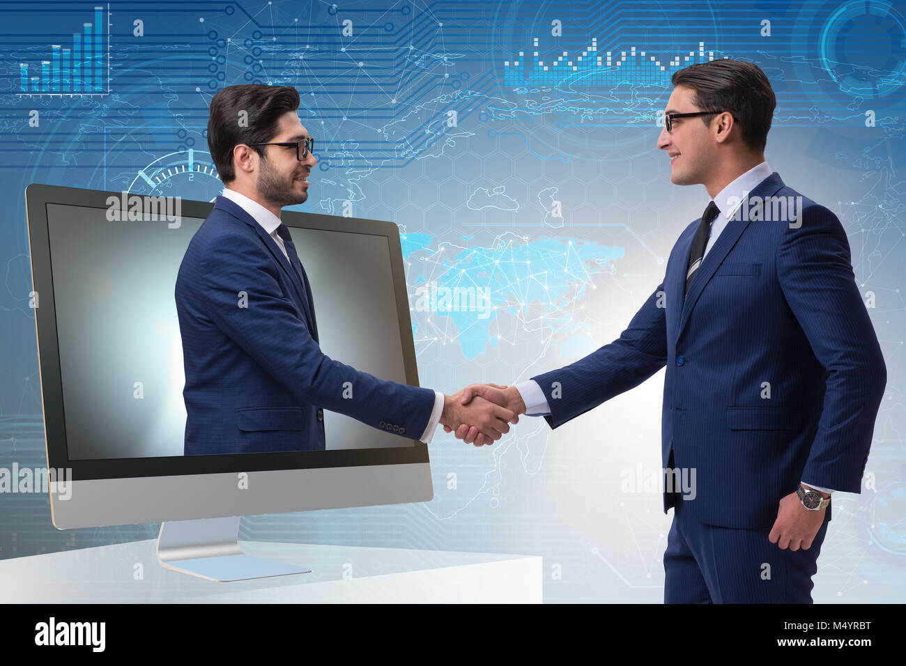 Videoconferencing telepresence hi-res stock photography and images - Alamy