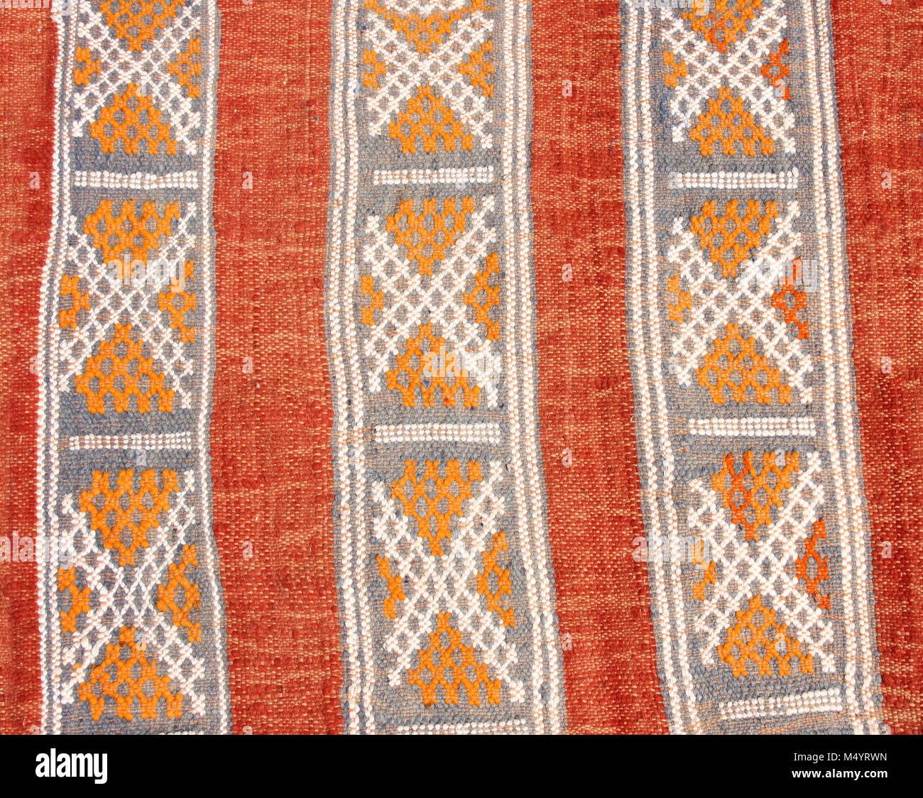 Texture of berber traditional wool carpet with geometric pattern ...