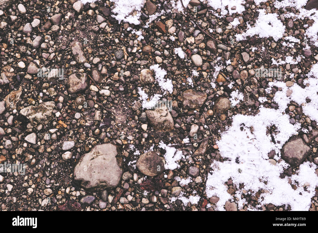 Winter rocks forest background texture Stock Photo - Alamy