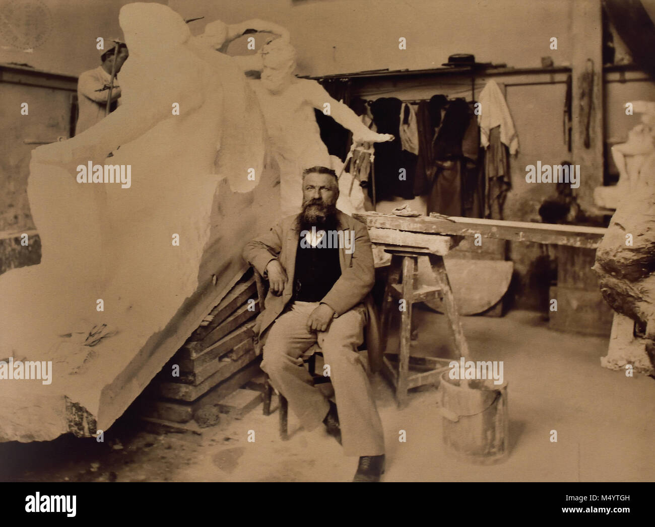 Auguste rodin at work studio hi-res stock photography and images - Alamy