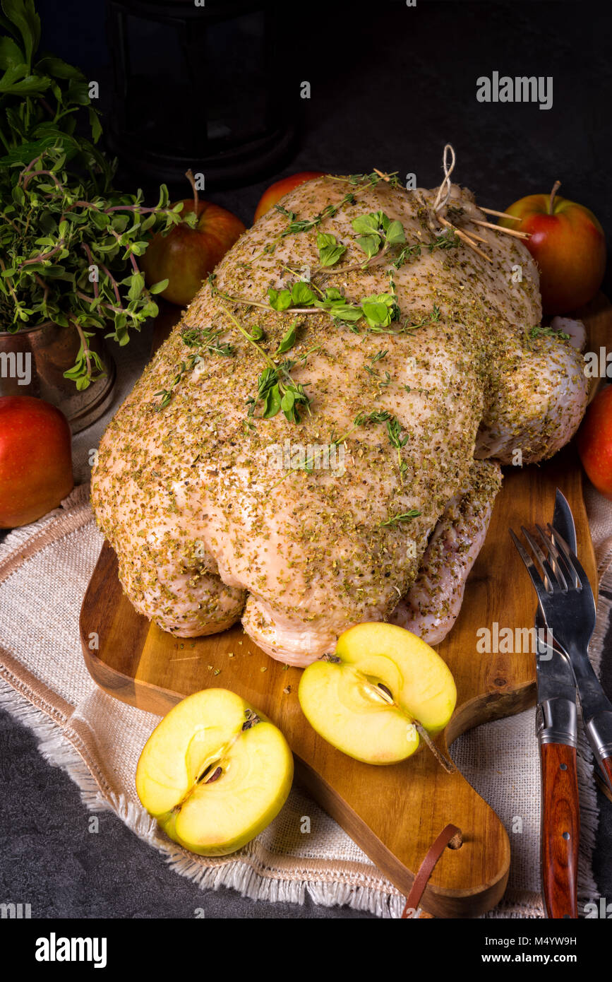 Raw duck prepare Stock Photo - Alamy