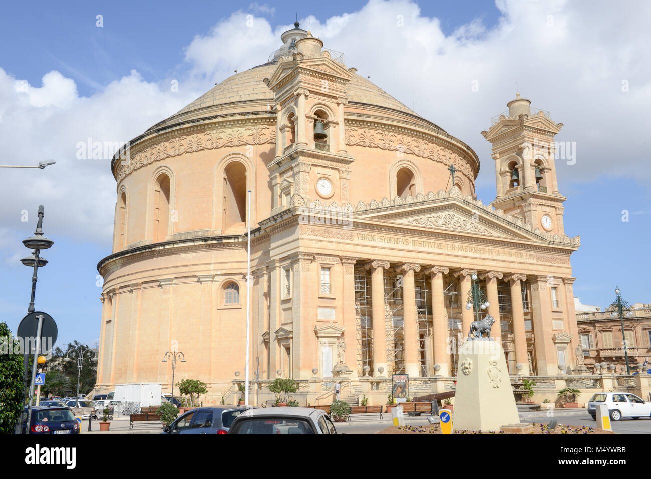 The Church of the Assumption of Our Lady at Mosta on Malta Stock Photo ...
