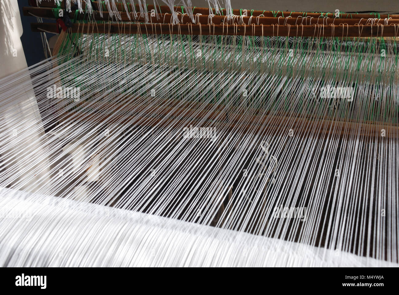 Hand spinning loom hi-res stock photography and images - Alamy