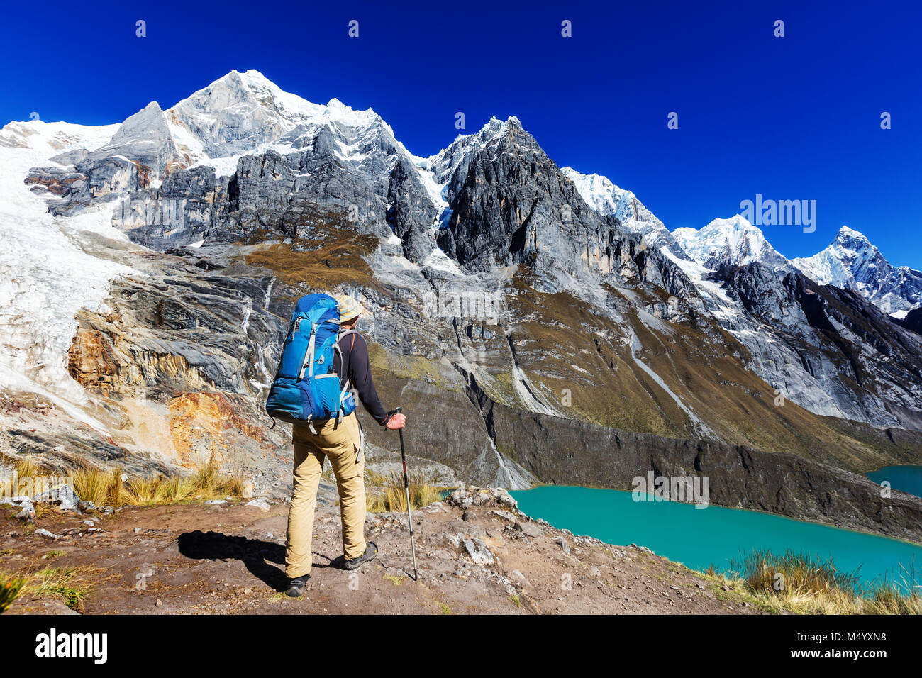 Hike in Peru Stock Photo - Alamy