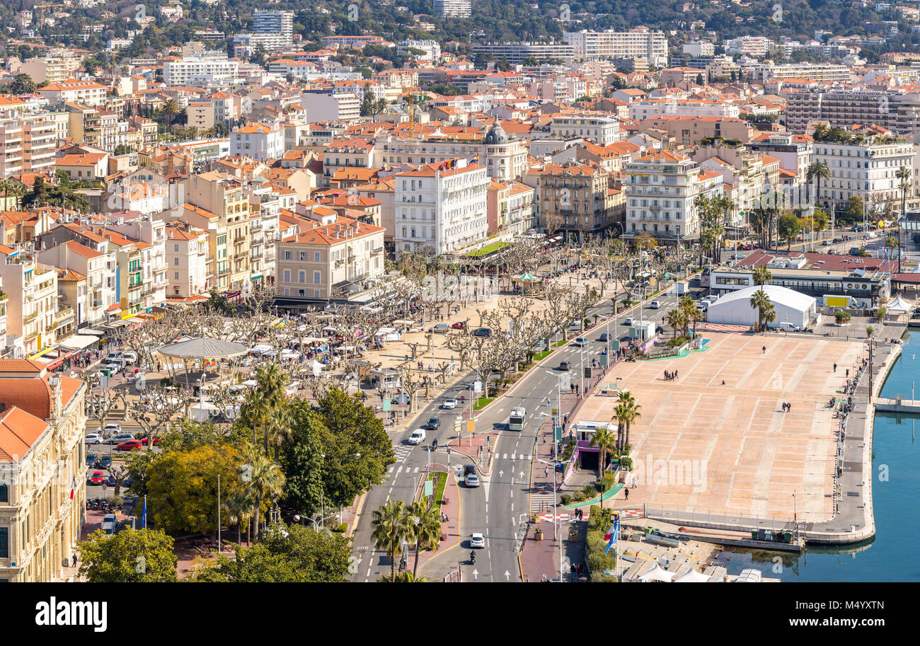 aerial view of Cannes France Stock Photo - Alamy
