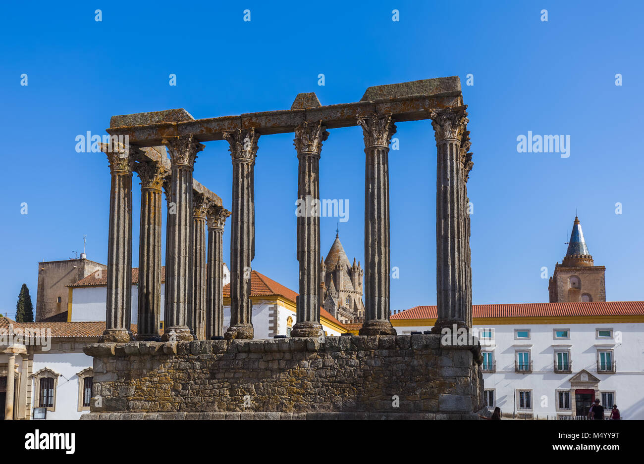 Ruins - Evora Portugal Stock Photo - Alamy