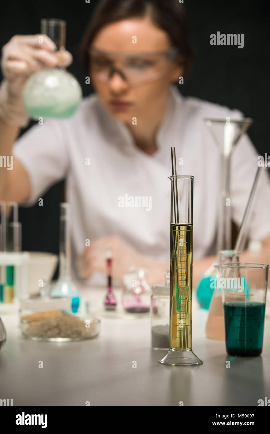 Scientist working at lab Stock Photo - Alamy