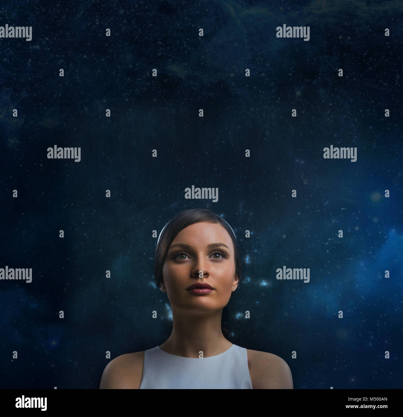 Future people. Consciousness expansion Stock Photo - Alamy