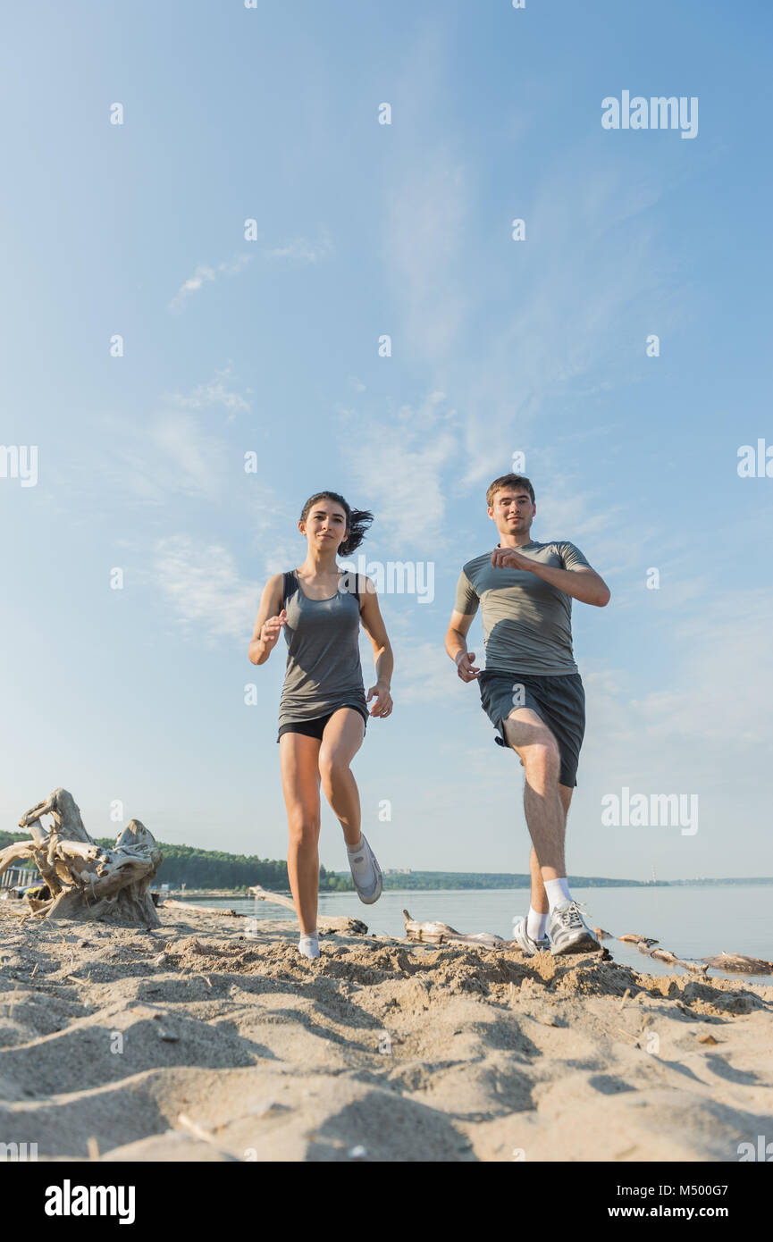 Multiracial group jogging hi-res stock photography and images - Alamy