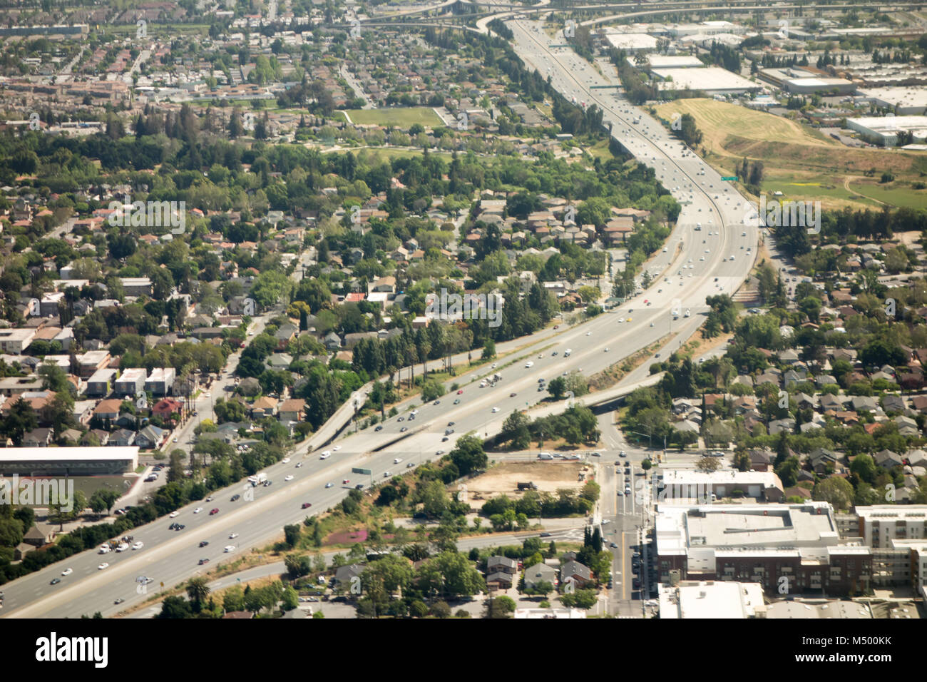 flying over san jose california Stock Photo - Alamy