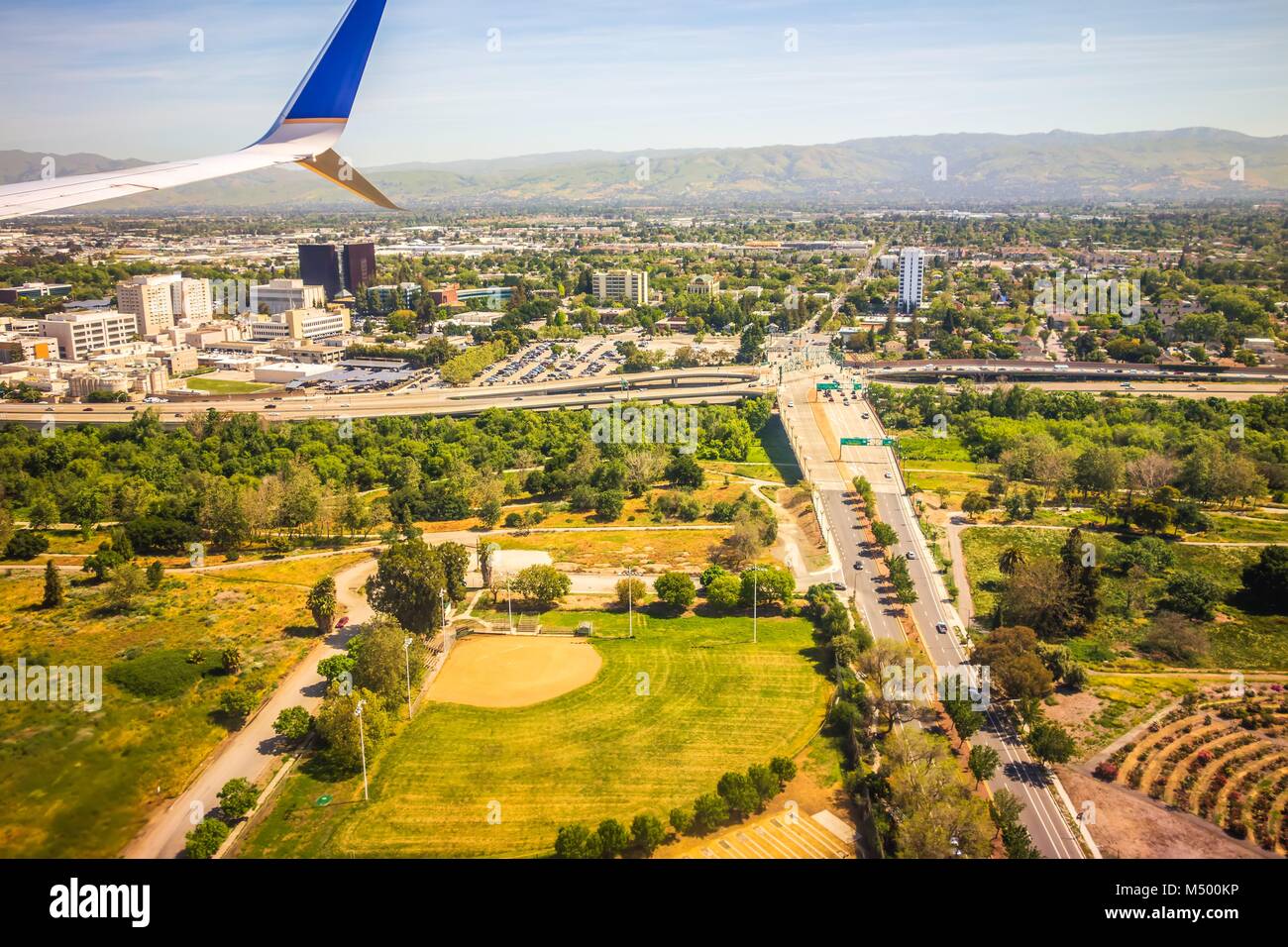 flying over san jose california Stock Photo - Alamy
