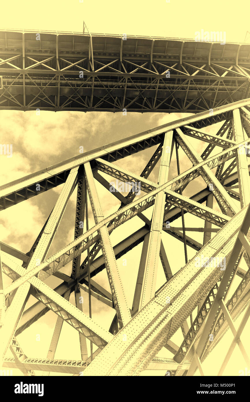 Bridge Built by Eiffel Stock Photo - Alamy