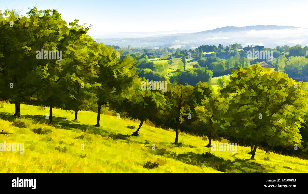 Vintage french village hi-res stock photography and images - Alamy