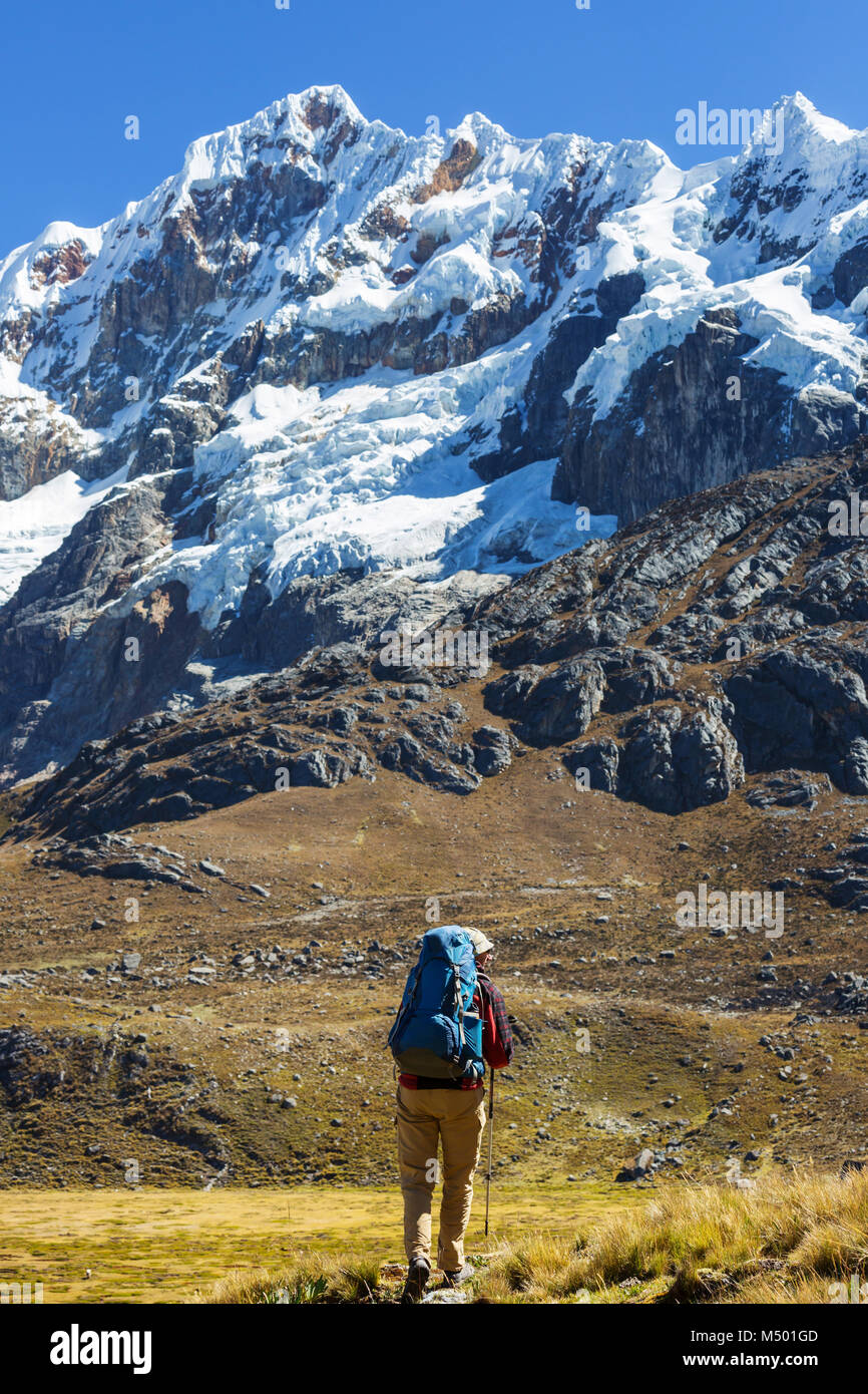 Hike in Peru Stock Photo - Alamy