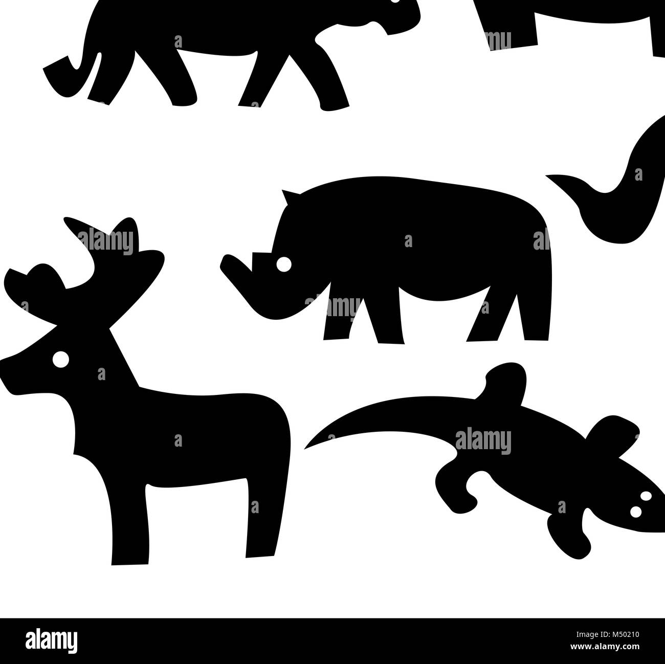 animal black vector Stock Vector Image & Art - Alamy