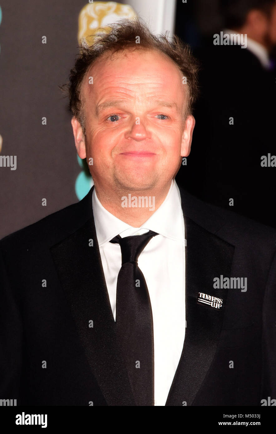 Toby Jones attending The EE British Academy Film Awards, at The Royal ...