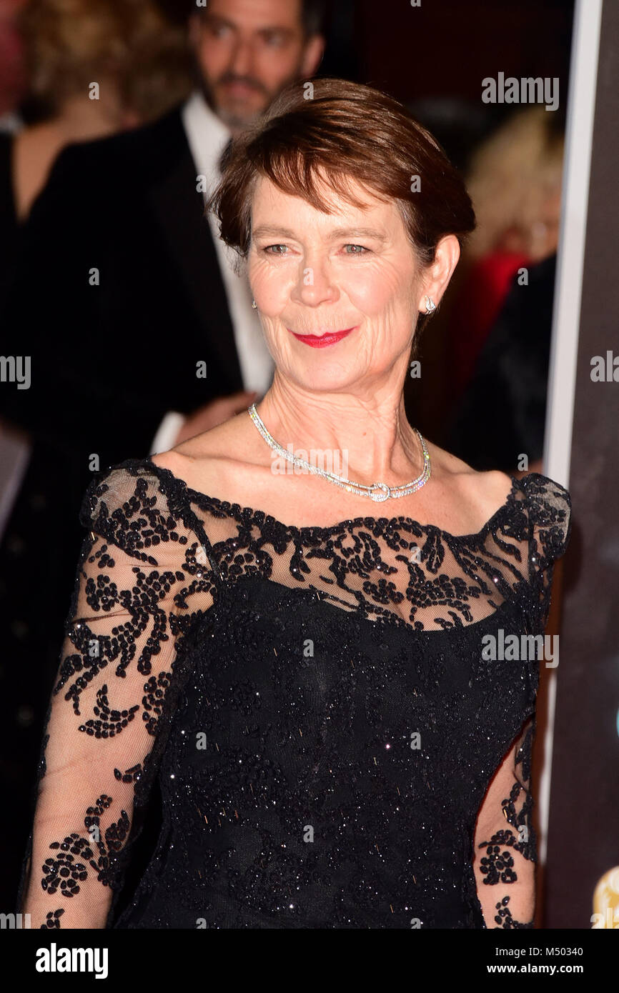 Celia Imrie attending The EE British Academy Film Awards, at The Royal ...