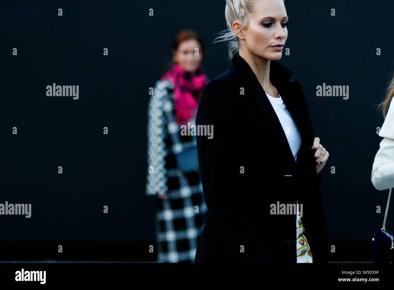 London, Grossbritannien. 17th Feb, 2018. Poppy Delevingne arriving at ...