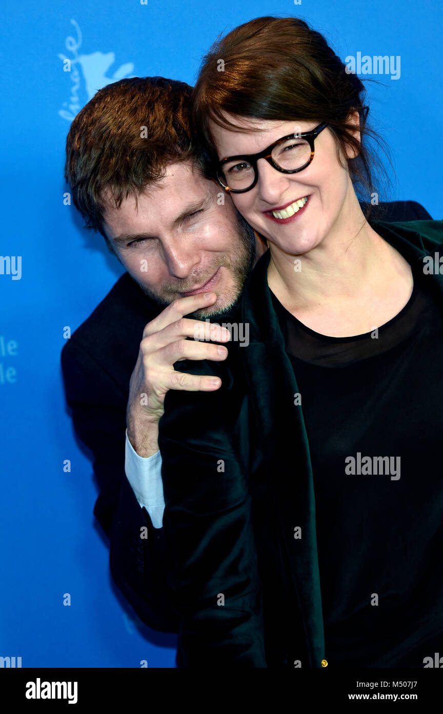Berlin, Germany. 19th Feb, 2018. Lionel Baier and Ursula Meier during ...