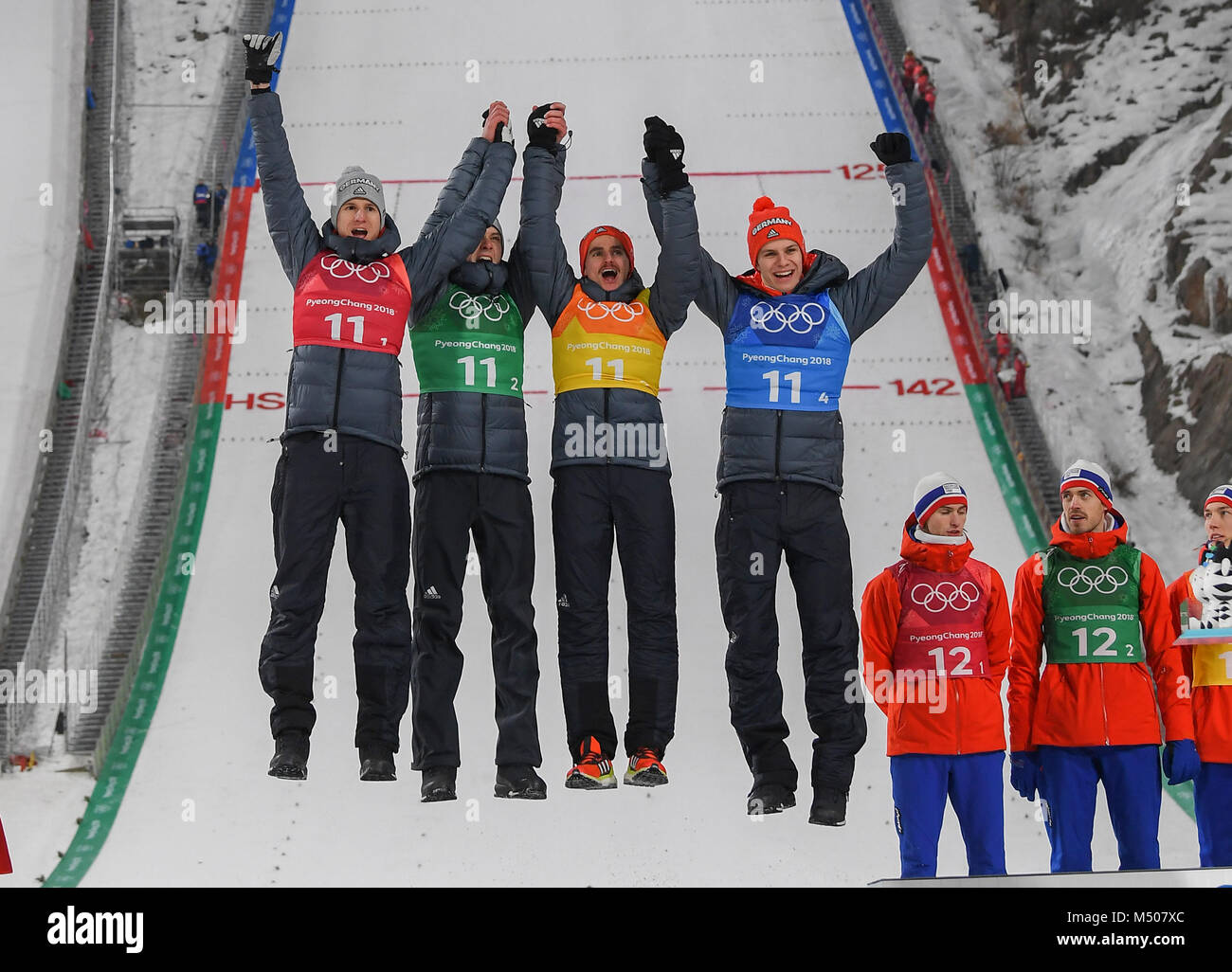 Mens ski jumping winter olympics hi-res stock photography and images ...