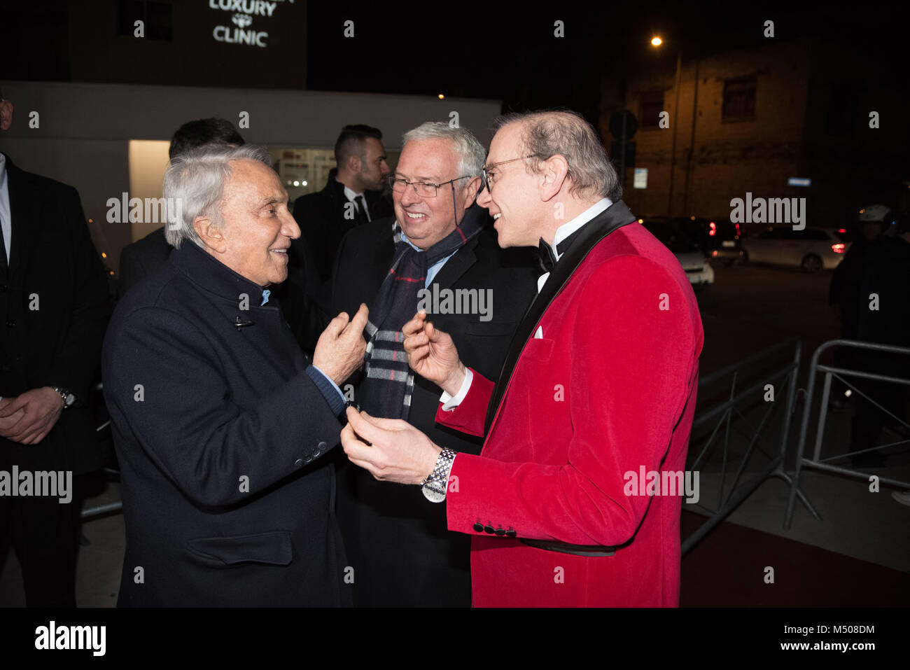 Naples, Emilio Fede at the inauguration of the Luxury beauty center ...