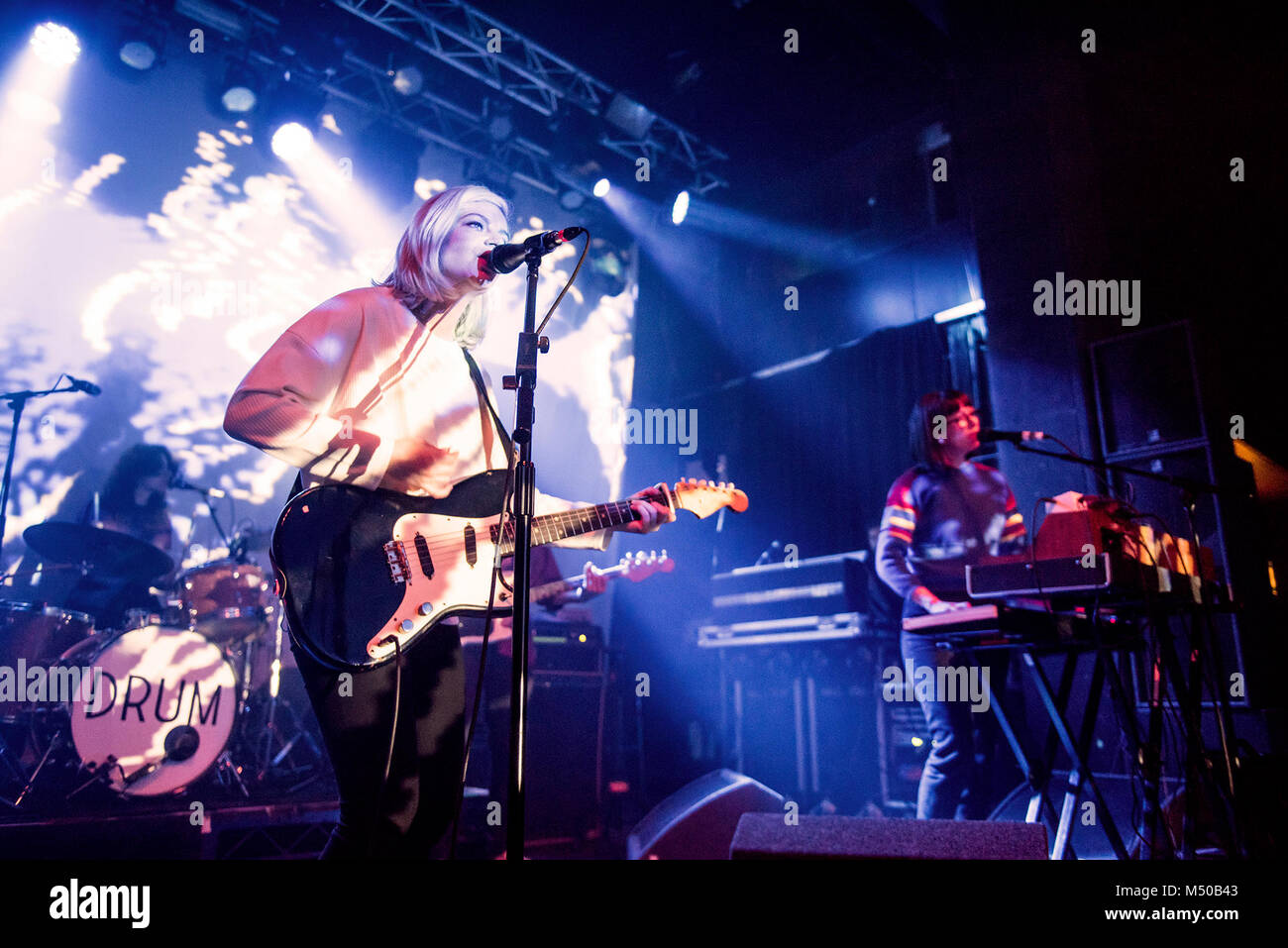 Manchester, UK. 19th Feb 2018. Canadian indie pop band Alvvays ...