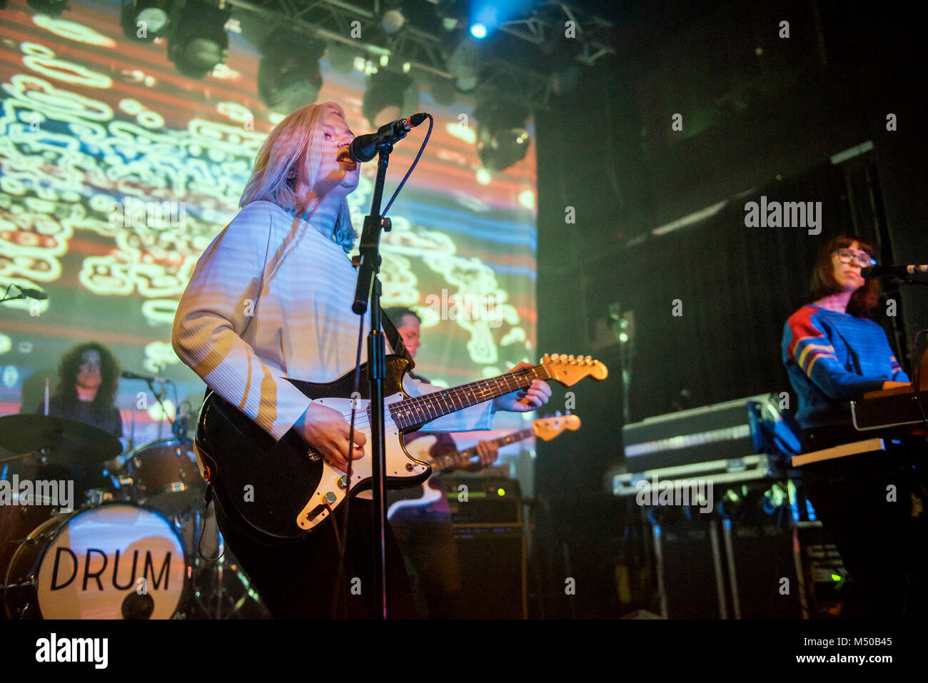 Manchester, UK. 19th Feb 2018. Canadian indie pop band Alvvays ...