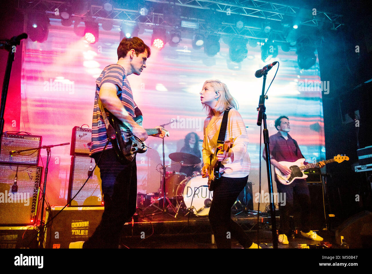 Manchester, UK. 19th Feb 2018. Canadian indie pop band Alvvays ...