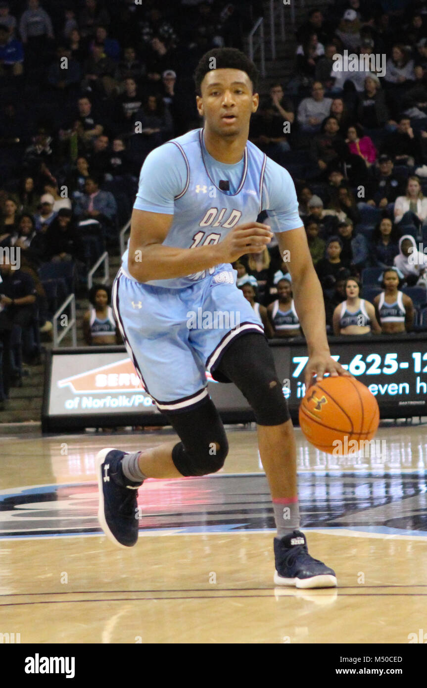 February 17, 2018 - Old Dominion Monarchs guard Xavier Green (10 ...