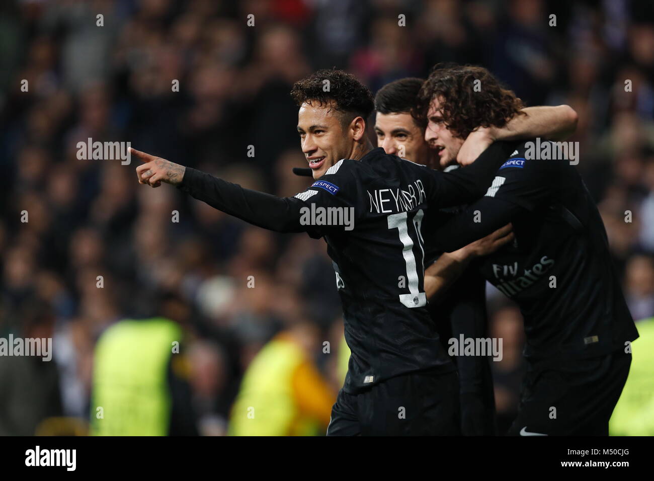 Madrid, Spain. 14th Feb, 2018. Neymar (PSG) Football/Soccer : Neymar ...