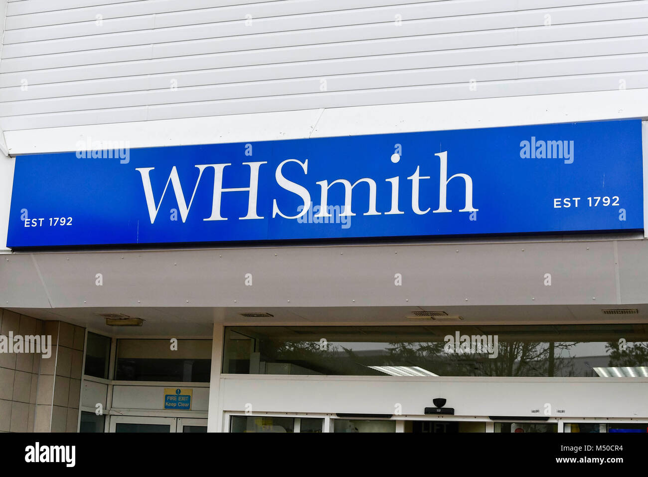 Bournemouth, Dorset, UK. 19th February 2018. WH Smith in Bournemouth ...