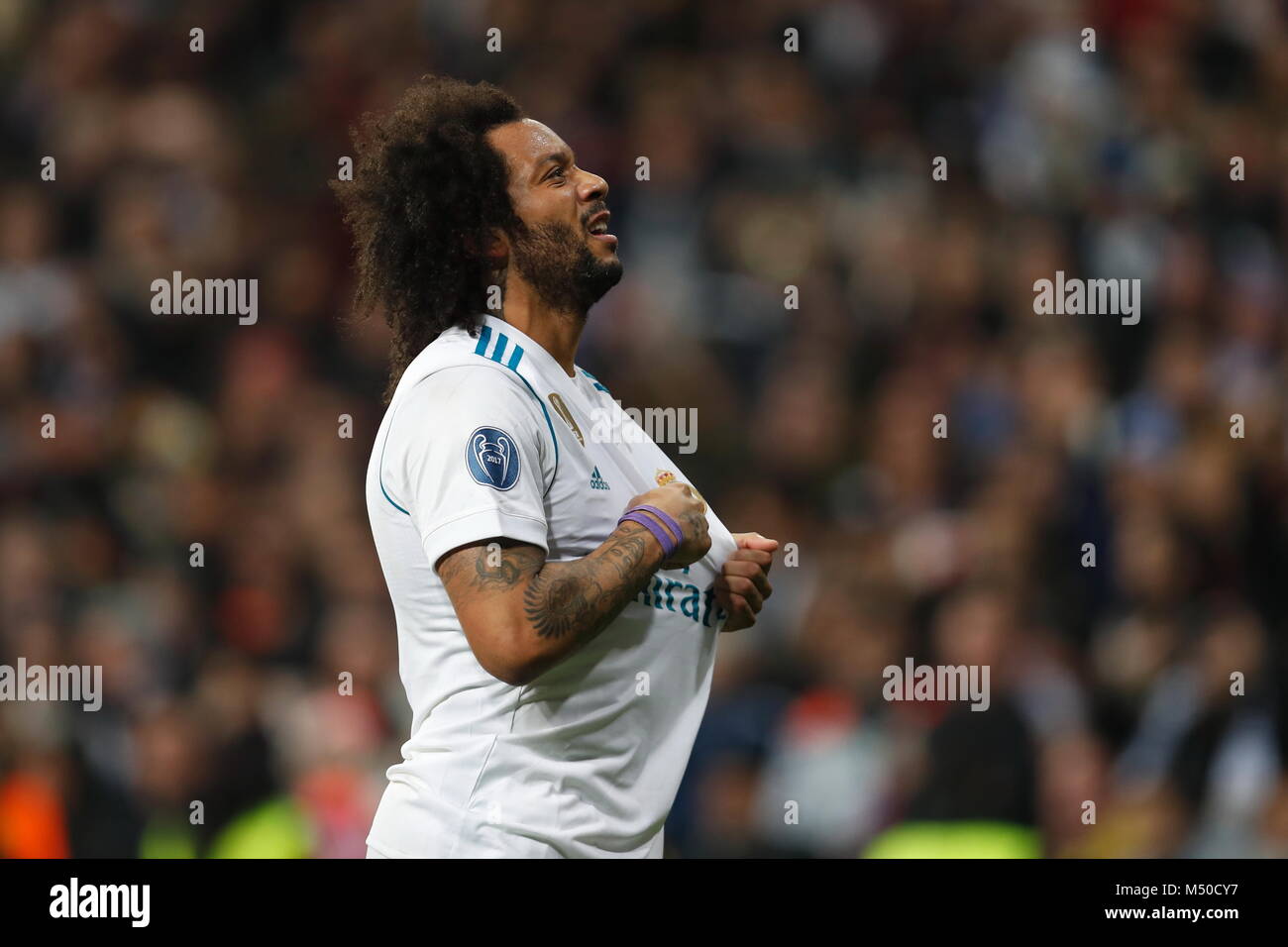 Madrid, Spain. 14th Feb, 2018. Marcelo (Real) Football/Soccer : Marcelo ...